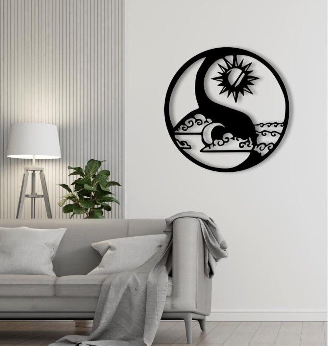 Yin Yang Metal Wall Art, Yin Yang Mandala Wall Decor, Metal Wall Art ...