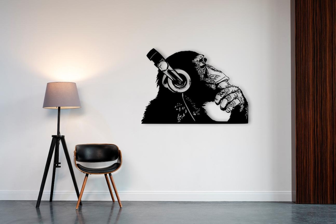 Metal Wall Decor,metal Art Ape, Metal Art Wall, Metal Singing, Elegance ...