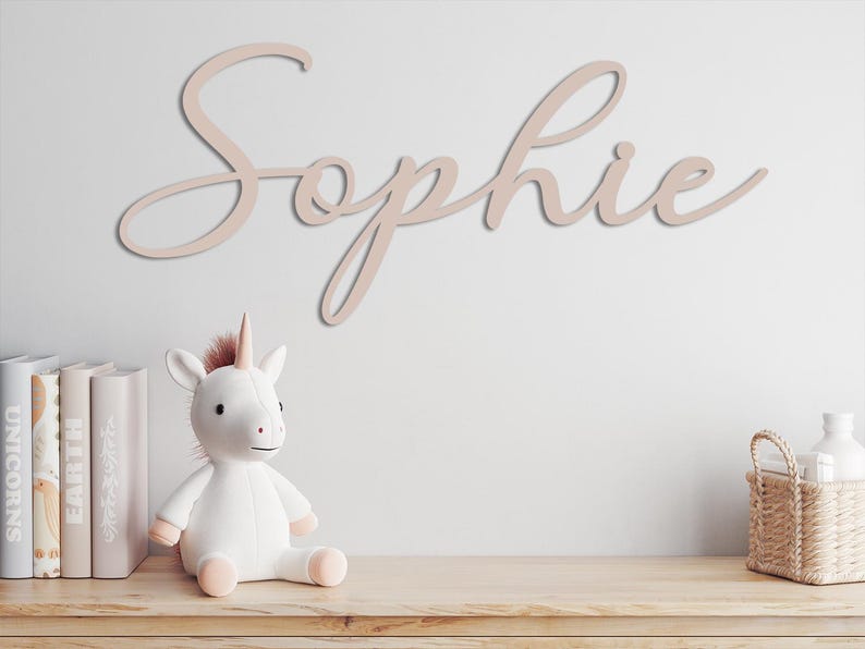 Custom Laser-cut Acrylic Name Sign: Nursery & Kids Room Decor - Etsy ...