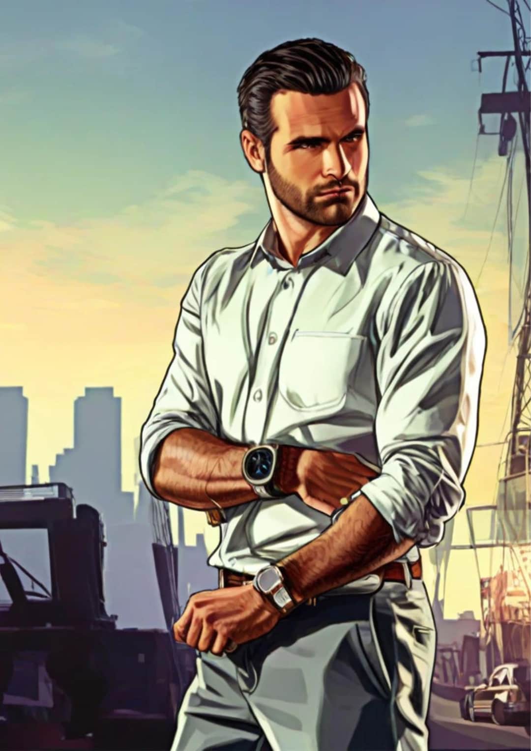 Custom Gta-style Portrait, Personalized Cartoon Art From Photo, Digital ...
