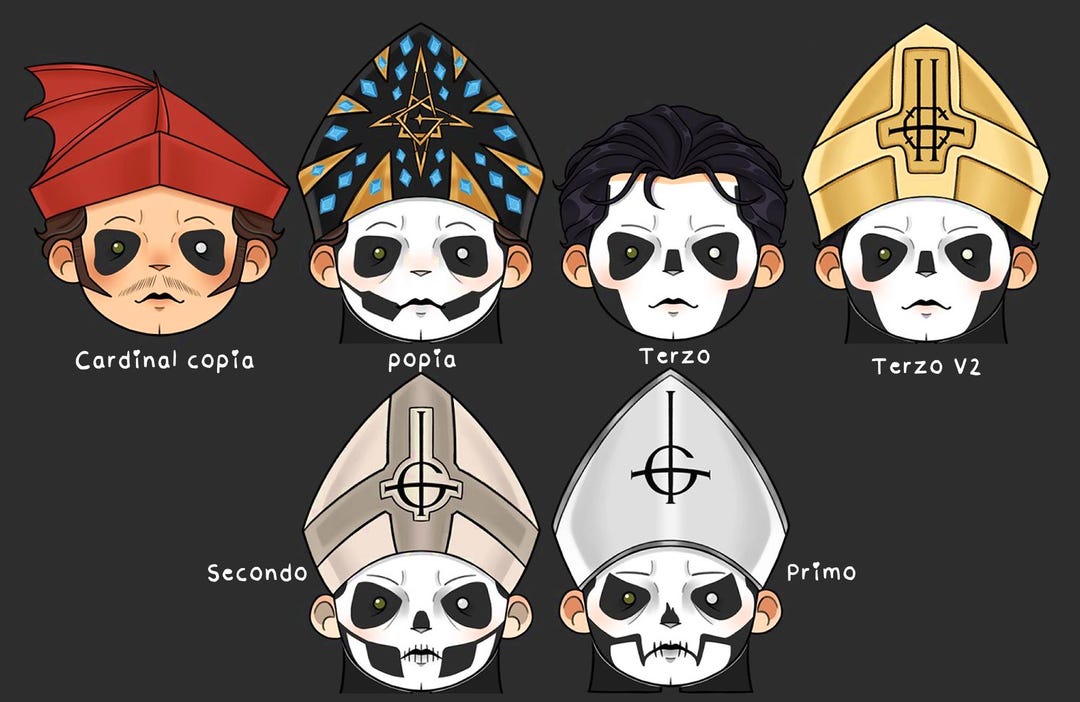 Ghost Band Stickers - Etsy