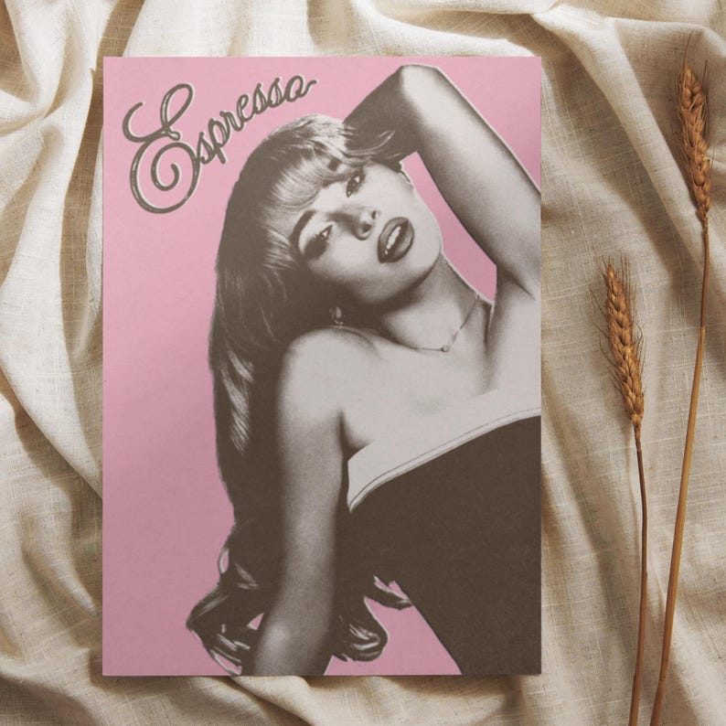 Sabrina Carpenter Espresso Art Print Retro Album Cover Wall Art ...