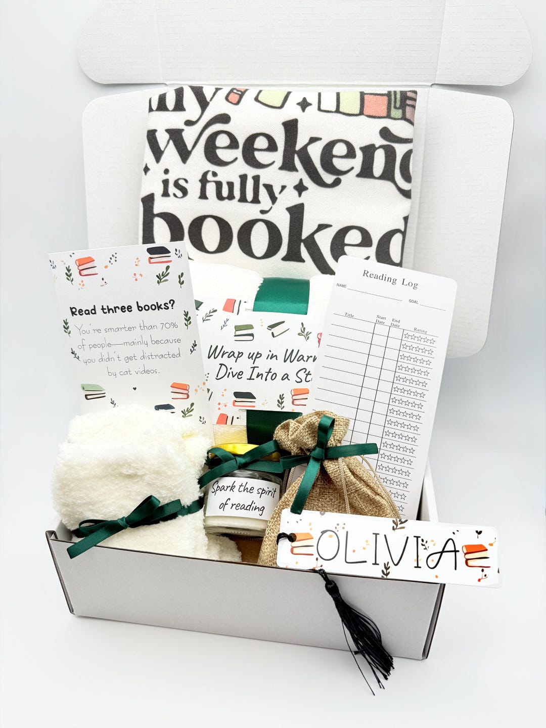 Book Gift Box, Gift Box With Book, Metal Bookmark Book Gift Box Hygge ...