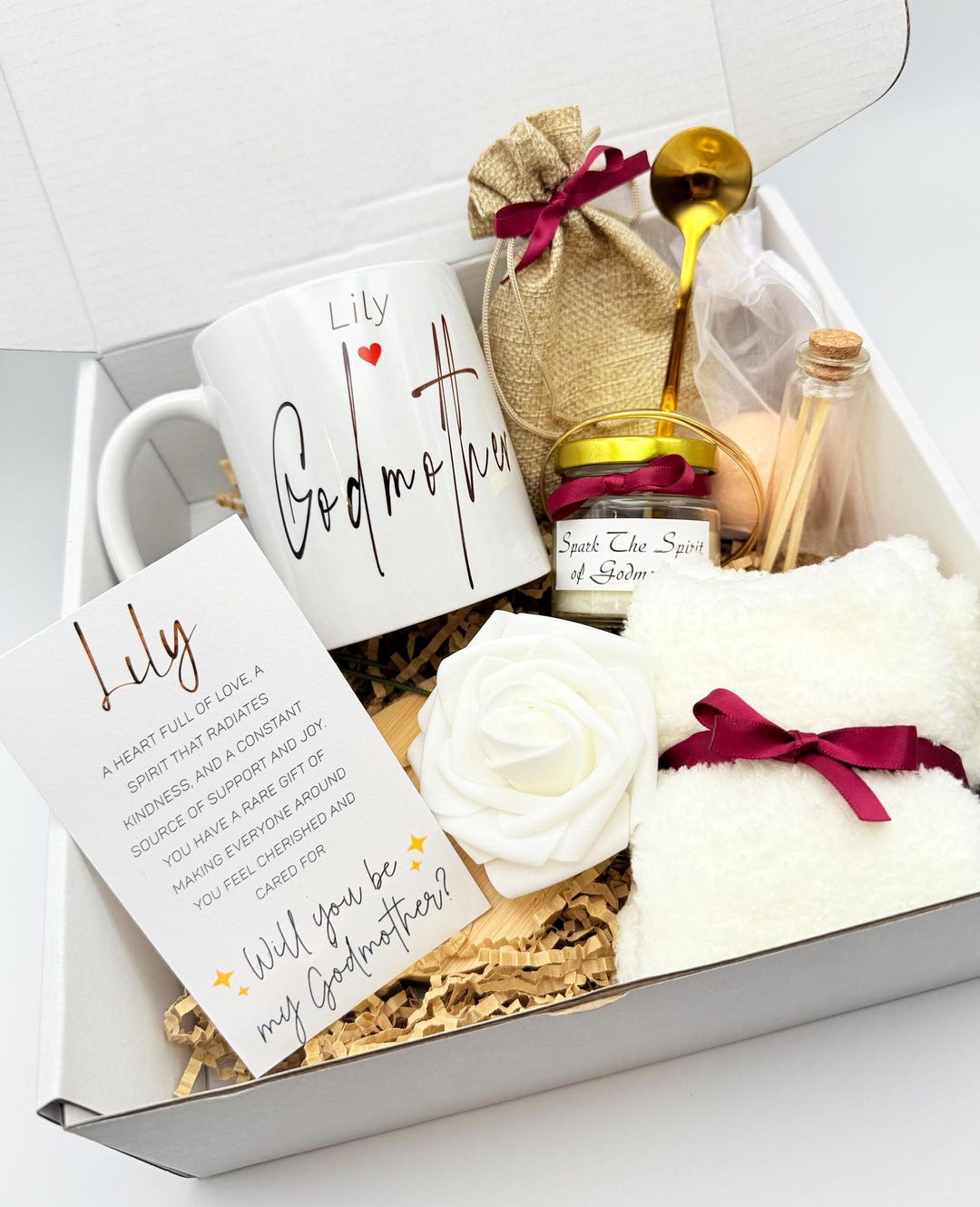 Godmother Proposal Gift Box, Will You Be My, God Parent Proposal ...