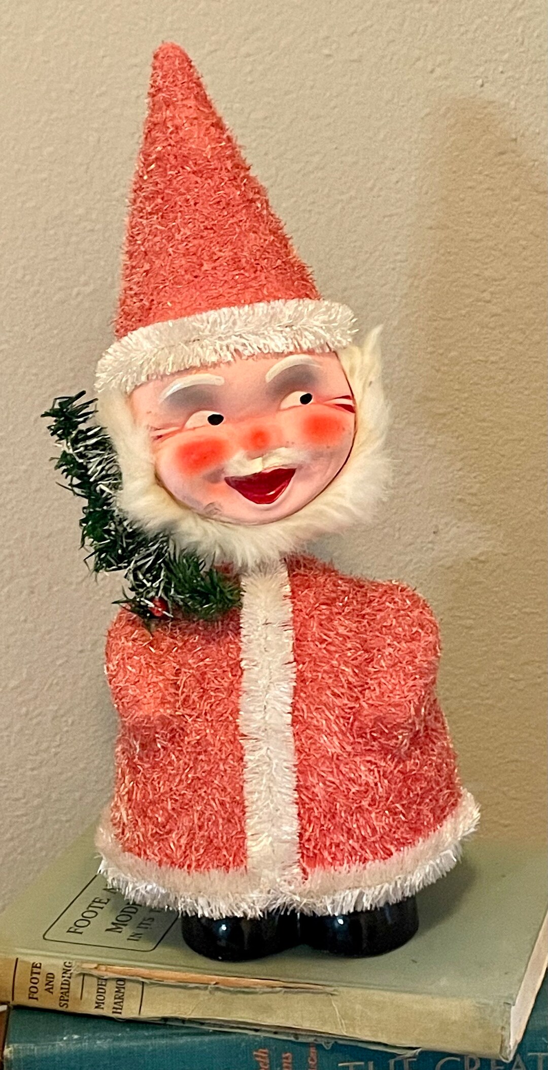 Paper Mache Santa Bobblehead - Etsy