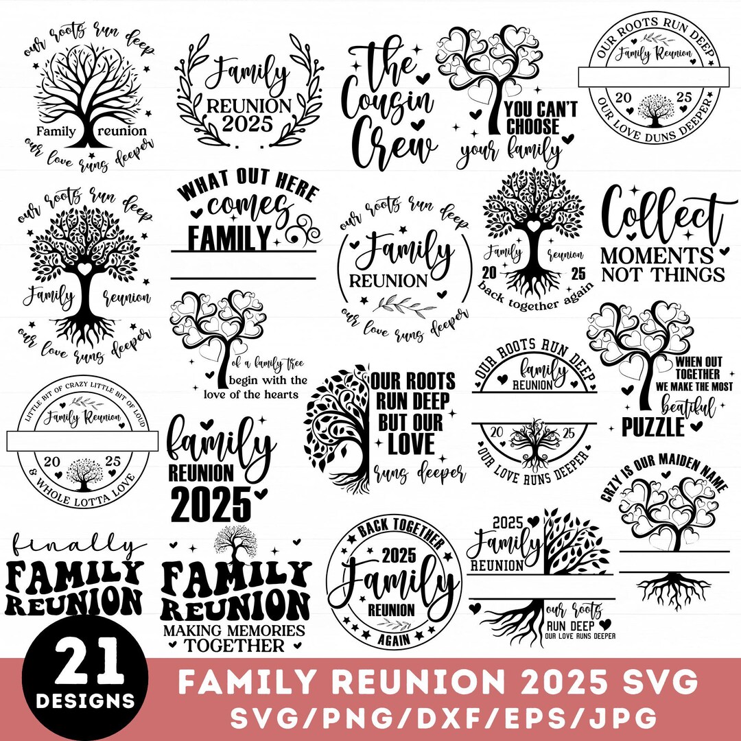 Buy Family Reunion 2025 SVG Bundle Family Reunion Tree Svg/family ...