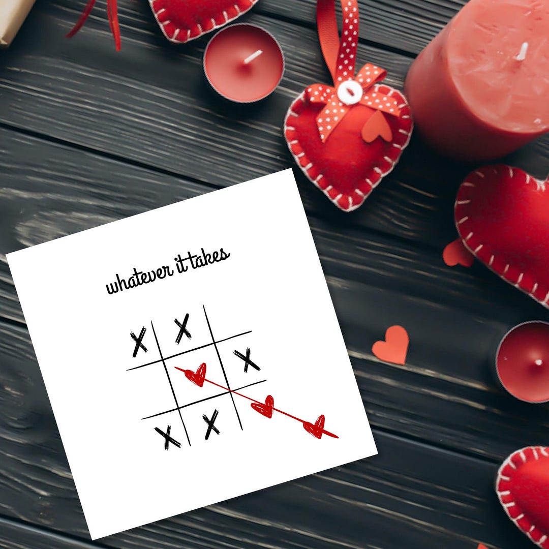 Printable Love Card Template | Valentine's Card | Romantic Card Love ...