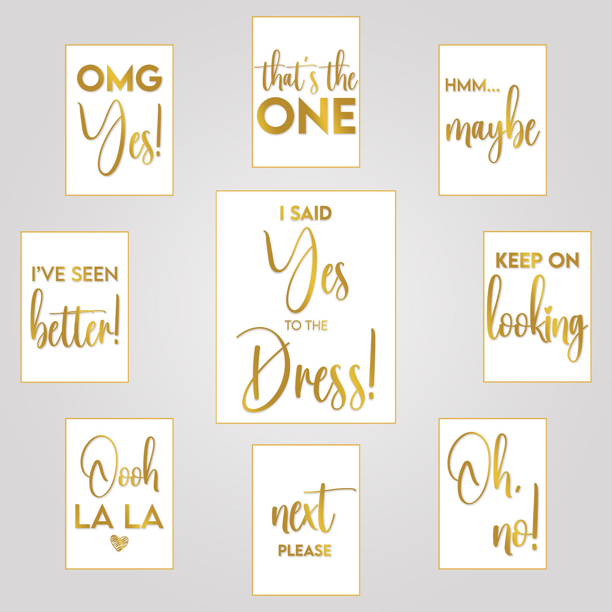Printable Say Yes to the Dress Sign, Wedding Dress Sign, Dress Shopping ...