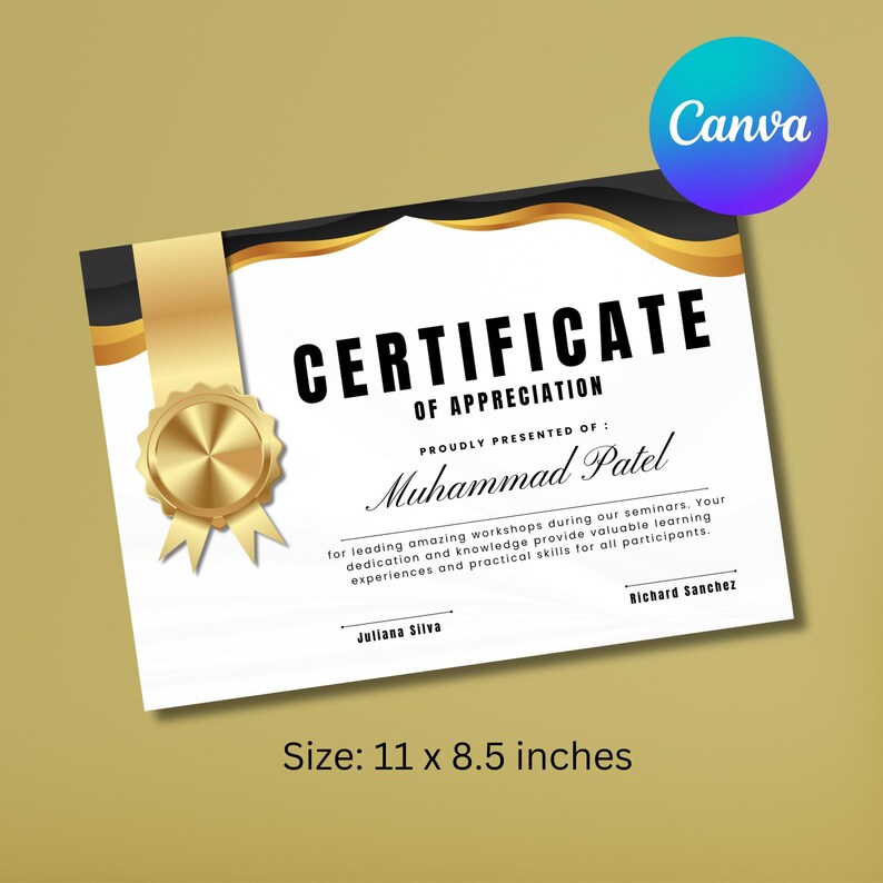 Editable Appreciation Certificate Template Printable Certificate of ...