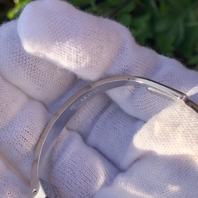 Vintage SUPER RARE André Mouche Peekabo Watch Silver Toned Enamel Paint ...