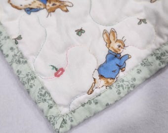 Handmade Peter Rabbit & Friends Cot Quilt - Etsy