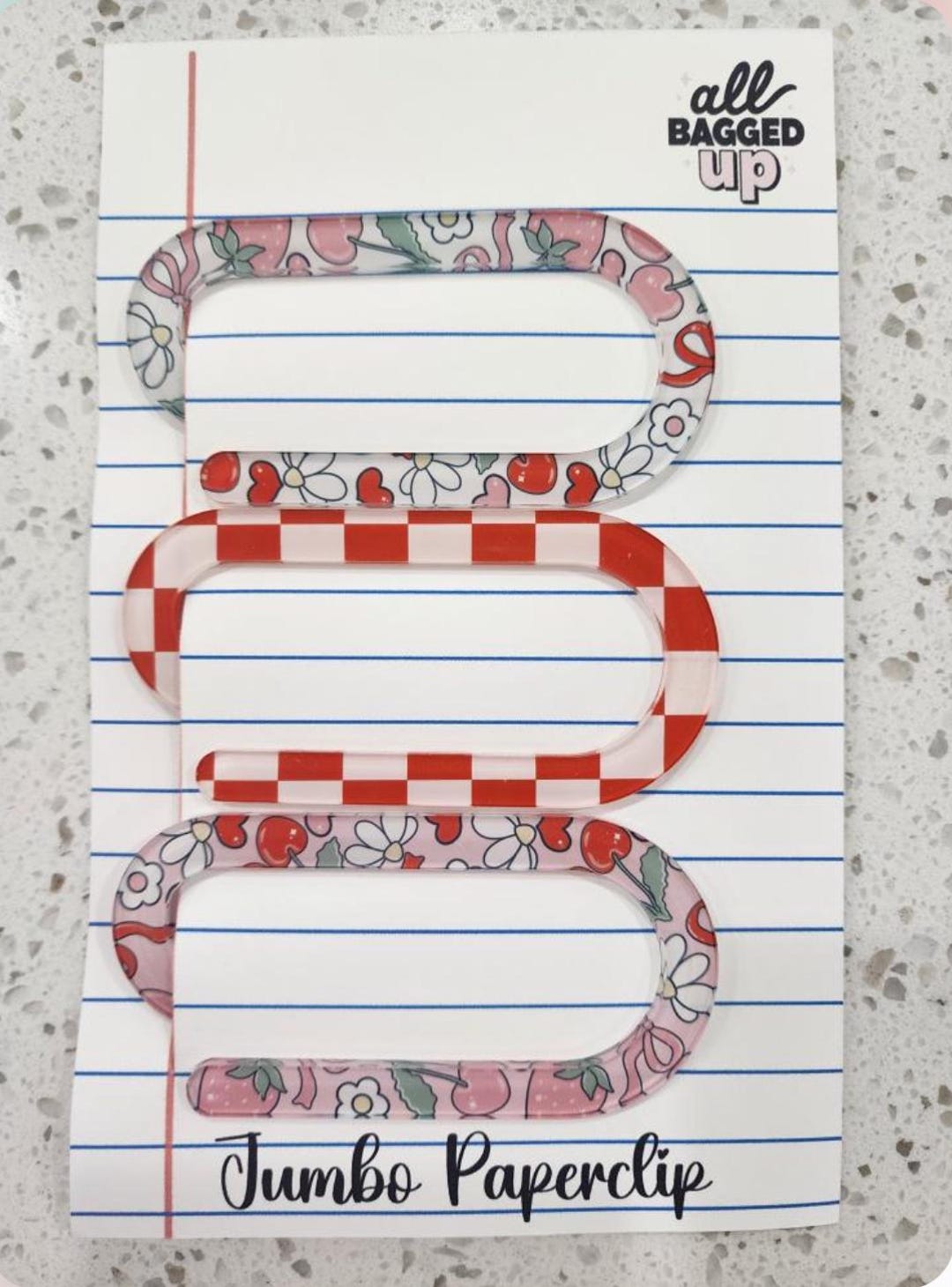 Jumbo Paperclip Set for Teacher Appreciation | Cute Acrylic Bookmarks ...