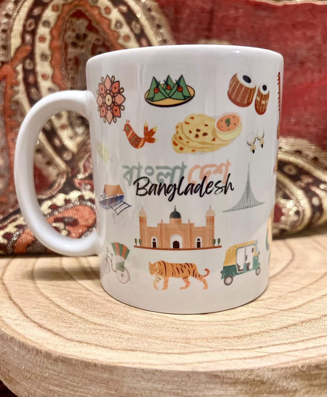 Bangladesh - Bengali Ceramic Mug - Etsy
