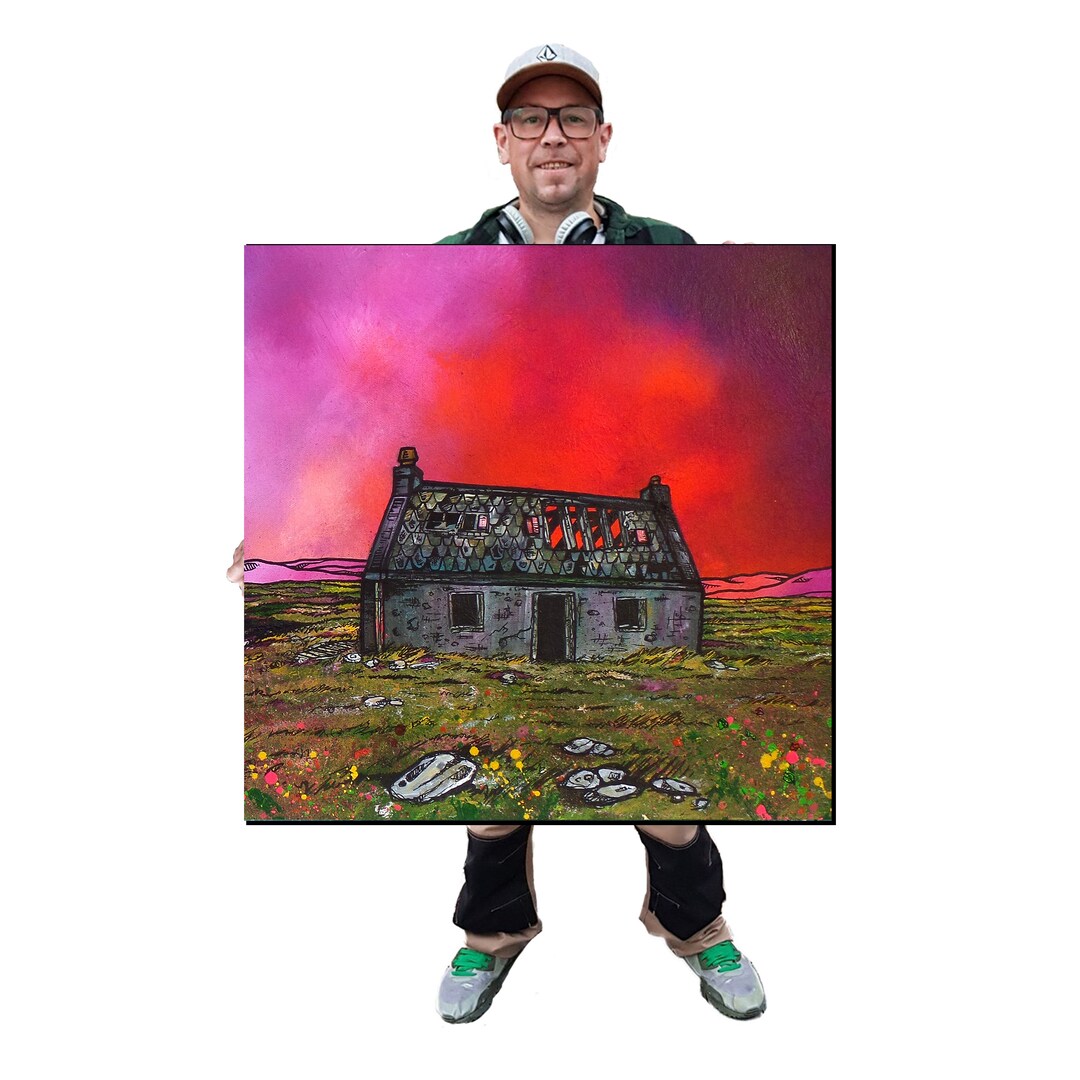 Scottish Croft Cottage, Highlands - Art Print From My Original Scottish ...