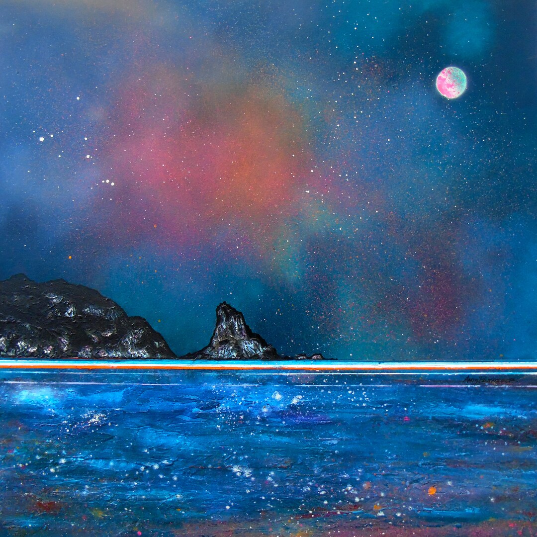 Talisker Bay Dusk, Isle of Skye Painting Art Prints / Canvas - From My ...