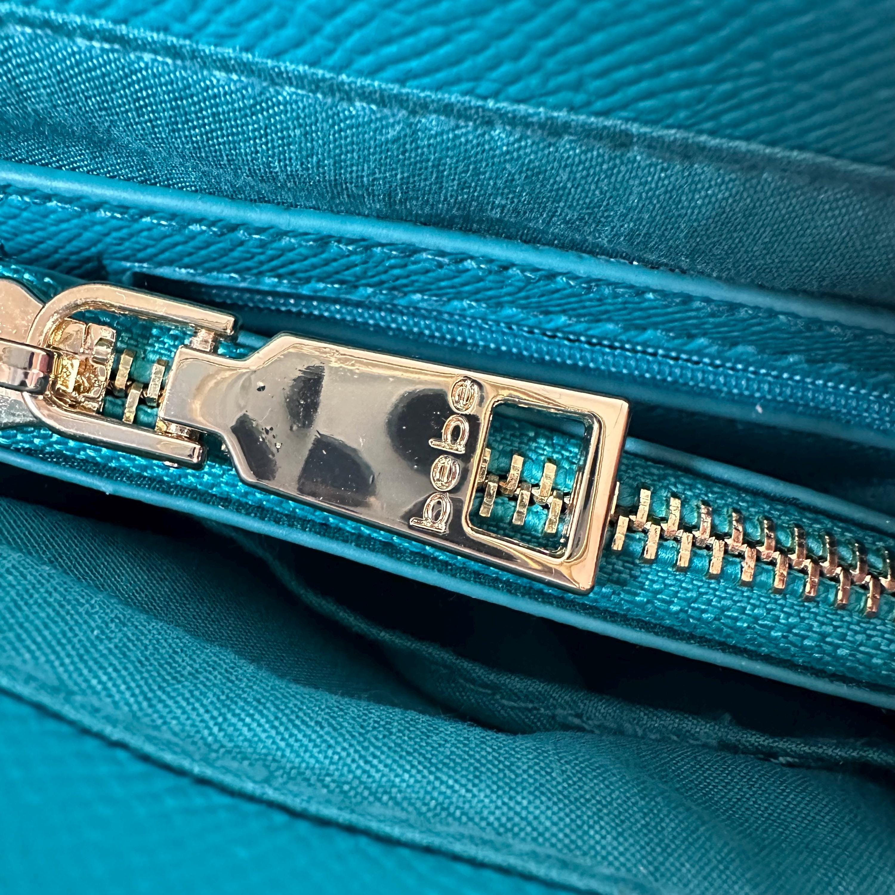 Bebe Evie Small Satchel Faux Leather Teal With Gold Hardware NWOT - Etsy