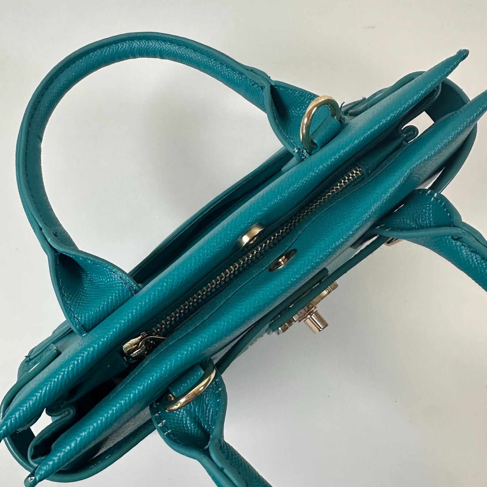 Bebe Evie Small Satchel Faux Leather Teal With Gold Hardware NWOT - Etsy