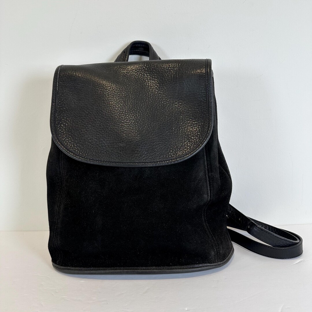 Coach Berkeley Convertible Backpack – Black Leather & Suede – Rare 1996 ...