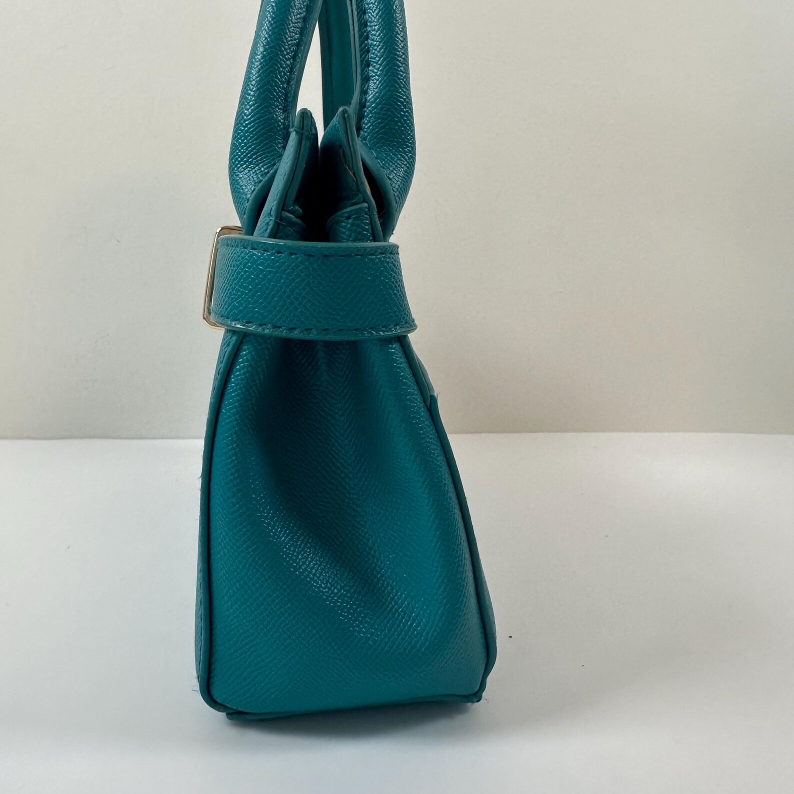 Bebe Evie Small Satchel Faux Leather Teal With Gold Hardware NWOT - Etsy