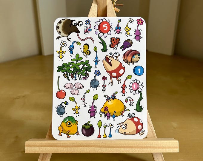 Nintendo Pikmin Sticker Sheet - Etsy