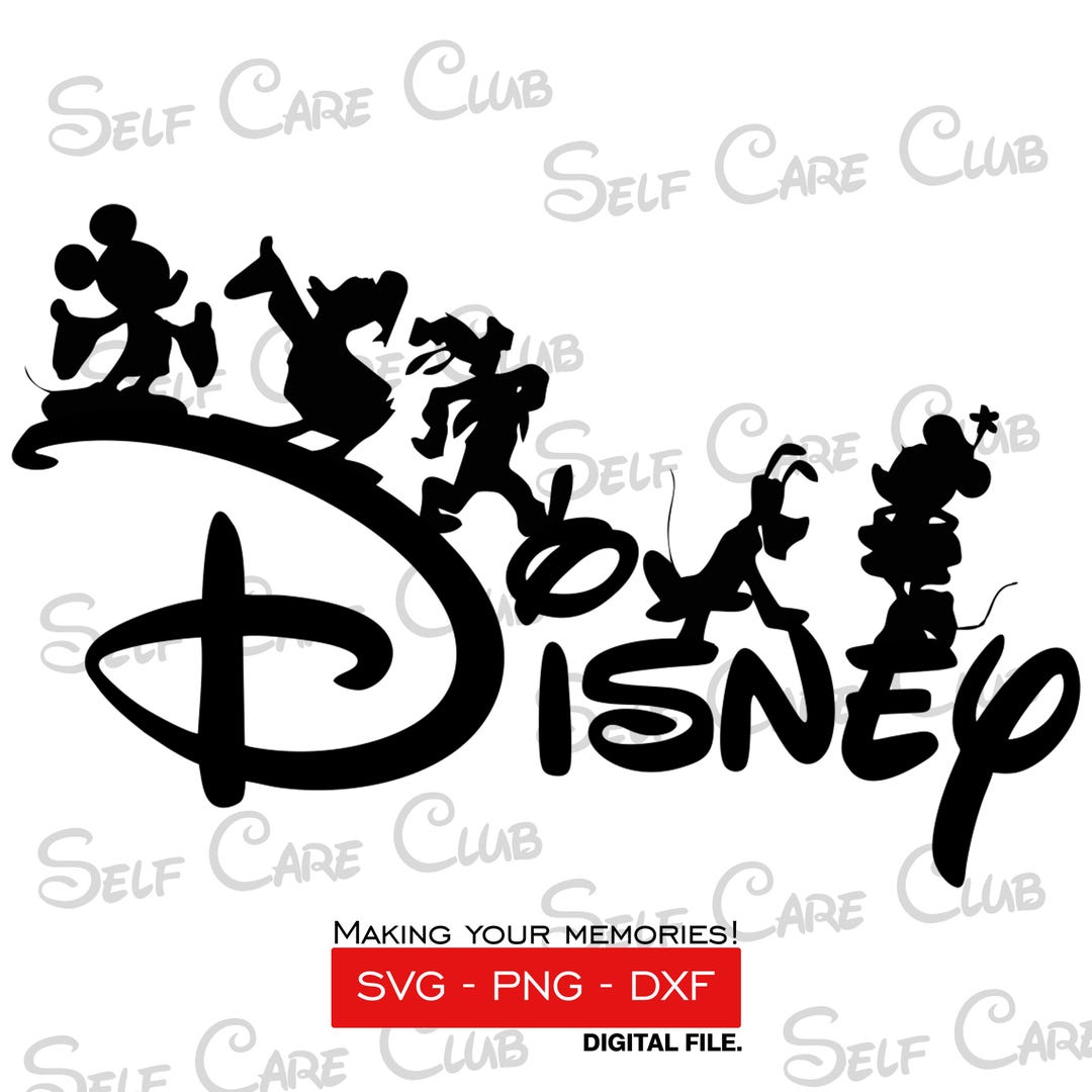 Mickey & Friends Cut File | SVG PNG DXF (digital Download) - Etsy