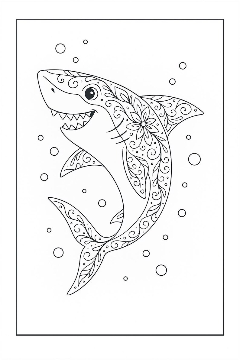 Ocean Animal Mandala Coloring Pages – 9 Digital Prints + FREE Bonus ...