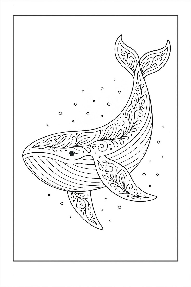 Ocean Animal Mandala Coloring Pages – 9 Digital Prints + FREE Bonus ...