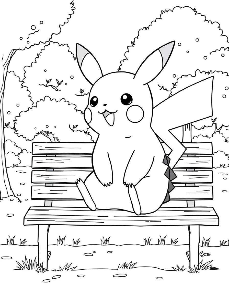 Pikachu Coloring Book - Printable Pokémon Coloring Pages for Kids ...