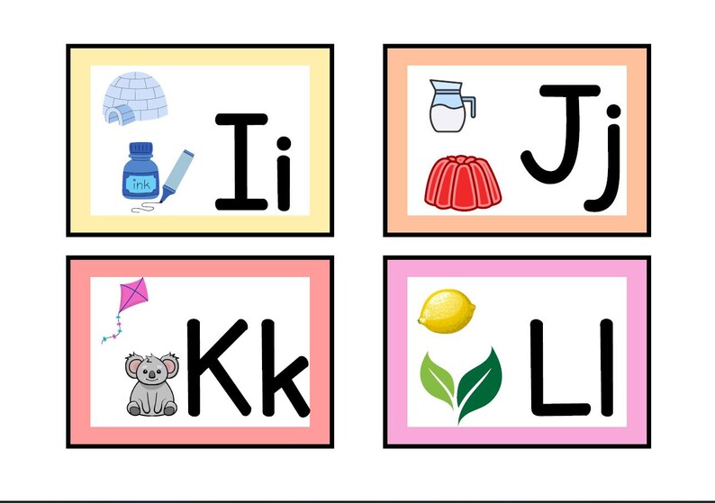 Alphabet Flashcards for Toddlers - Etsy