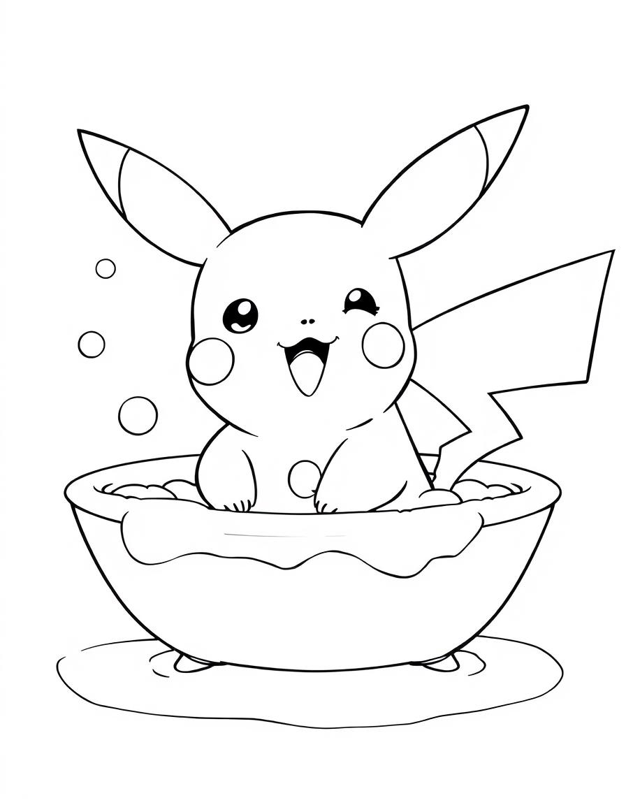 Pikachu Coloring Book - Printable Pokémon Coloring Pages for Kids ...