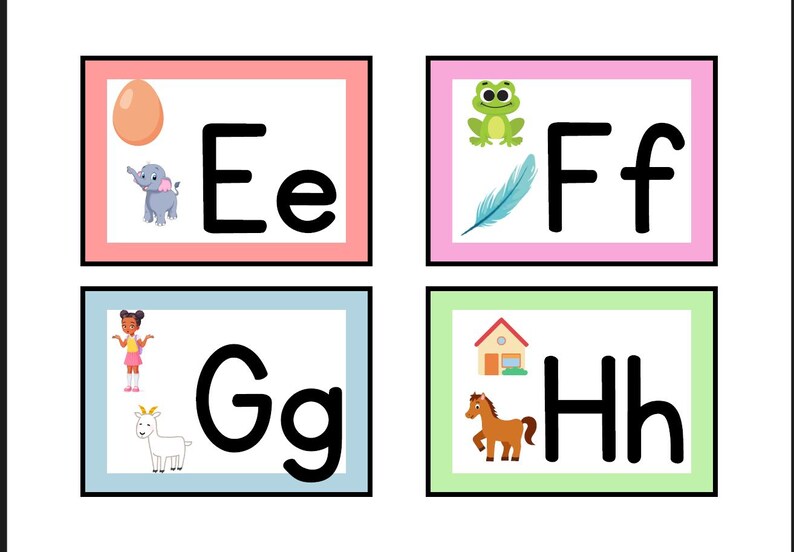 Alphabet Flashcards for Toddlers - Etsy