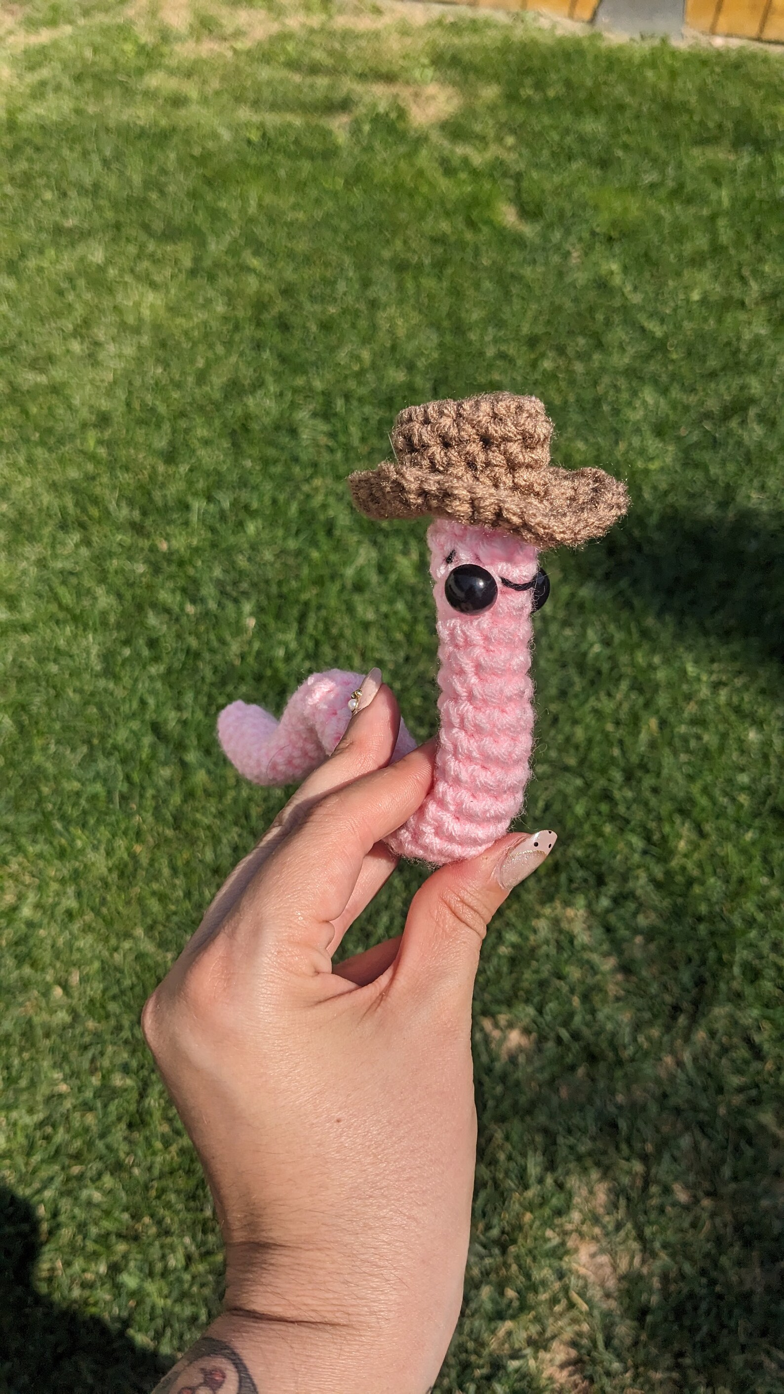 Worm in a Cowboy Hat Amigurumi Pattern PDF Bug Stampede Insect Creepy ...