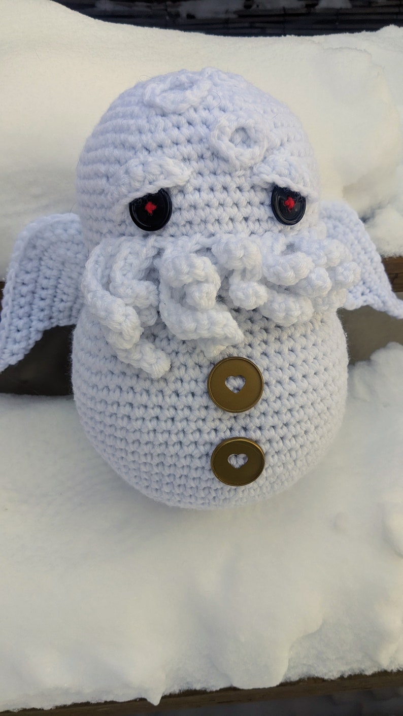 Cthulhu Snowman Amigurumi Pattern PDF Lovecraftian - Etsy