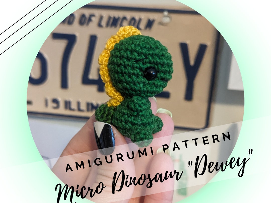 Micro Dinosaur Amigurumi Pattern PDF - Micro Crochet - PATTERN ONLY ...