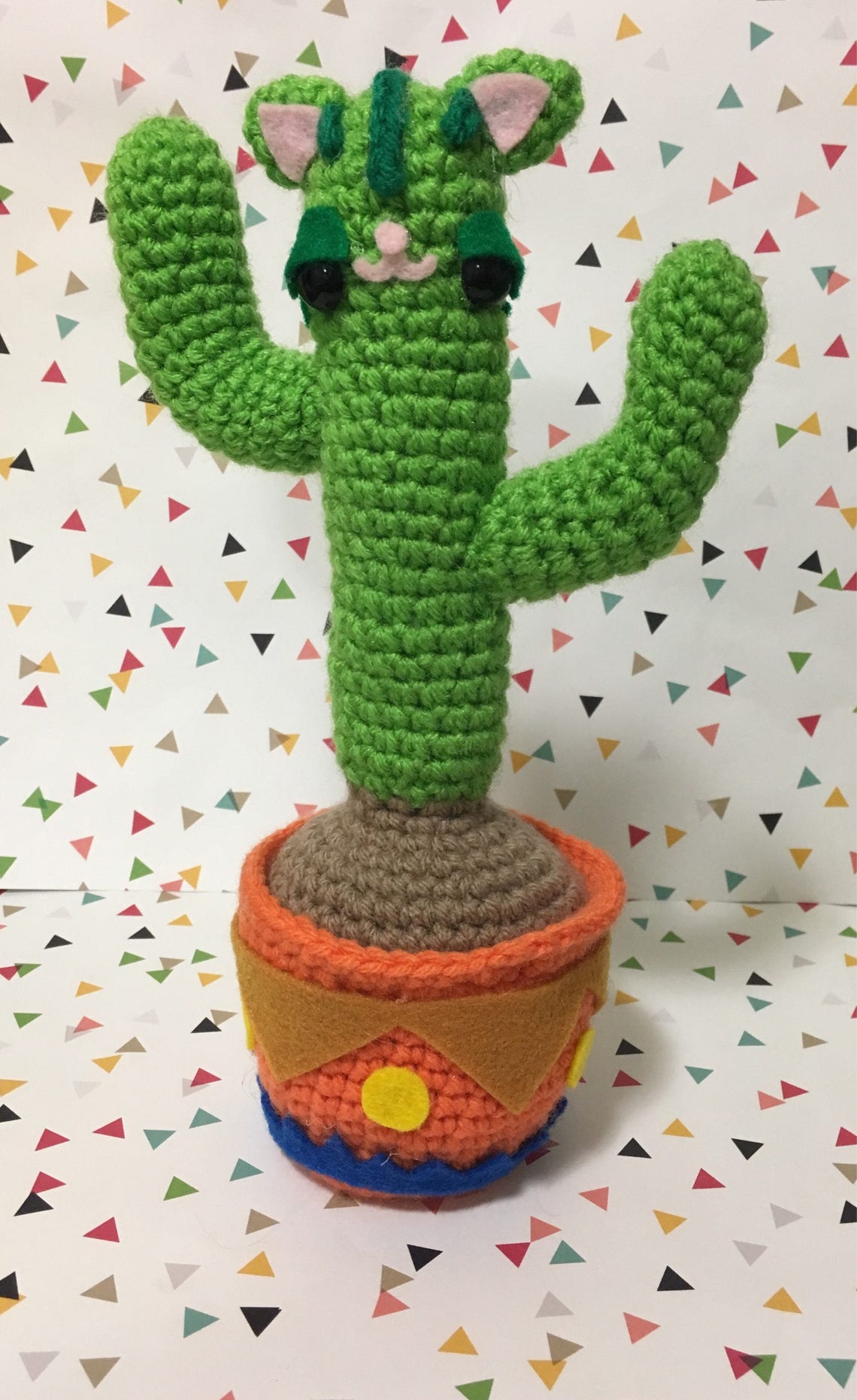 Kitty Cactus Pattern PDF Instant Download DIY Kitsch - Etsy