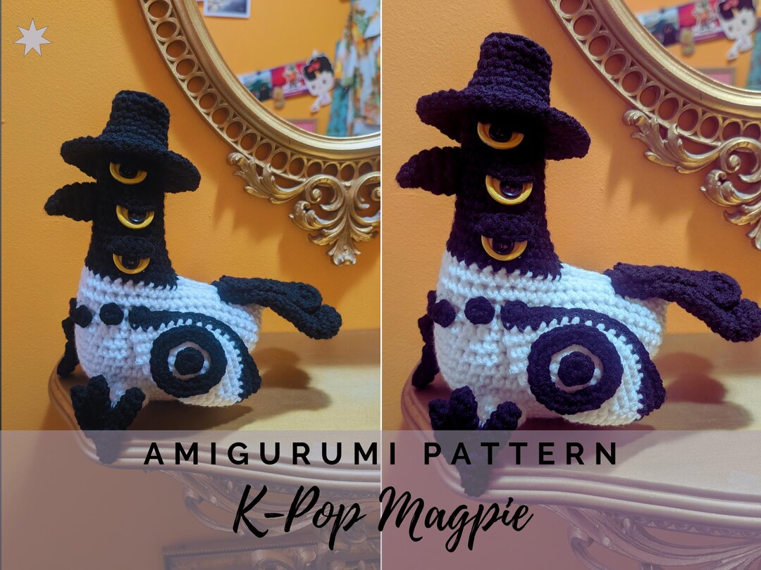 K-pop Magpie Crochet Pattern PDF - Magical Bird Pattern - Demon Hunters ...