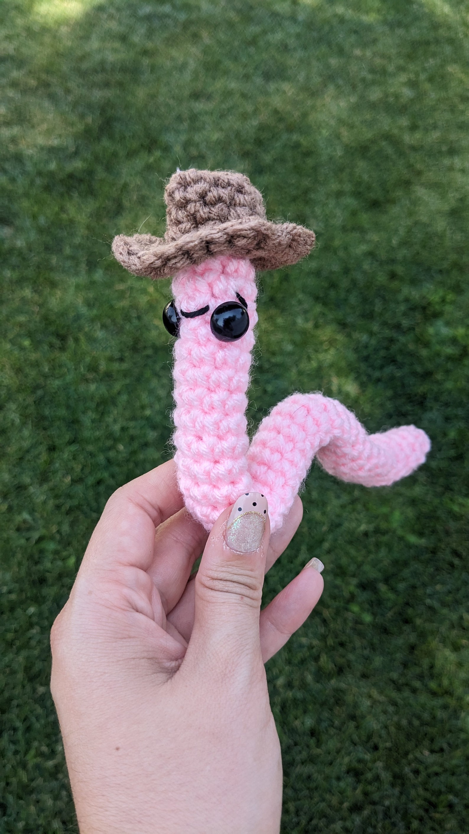 Worm in a Cowboy Hat Amigurumi Pattern PDF Bug Stampede Insect Creepy ...