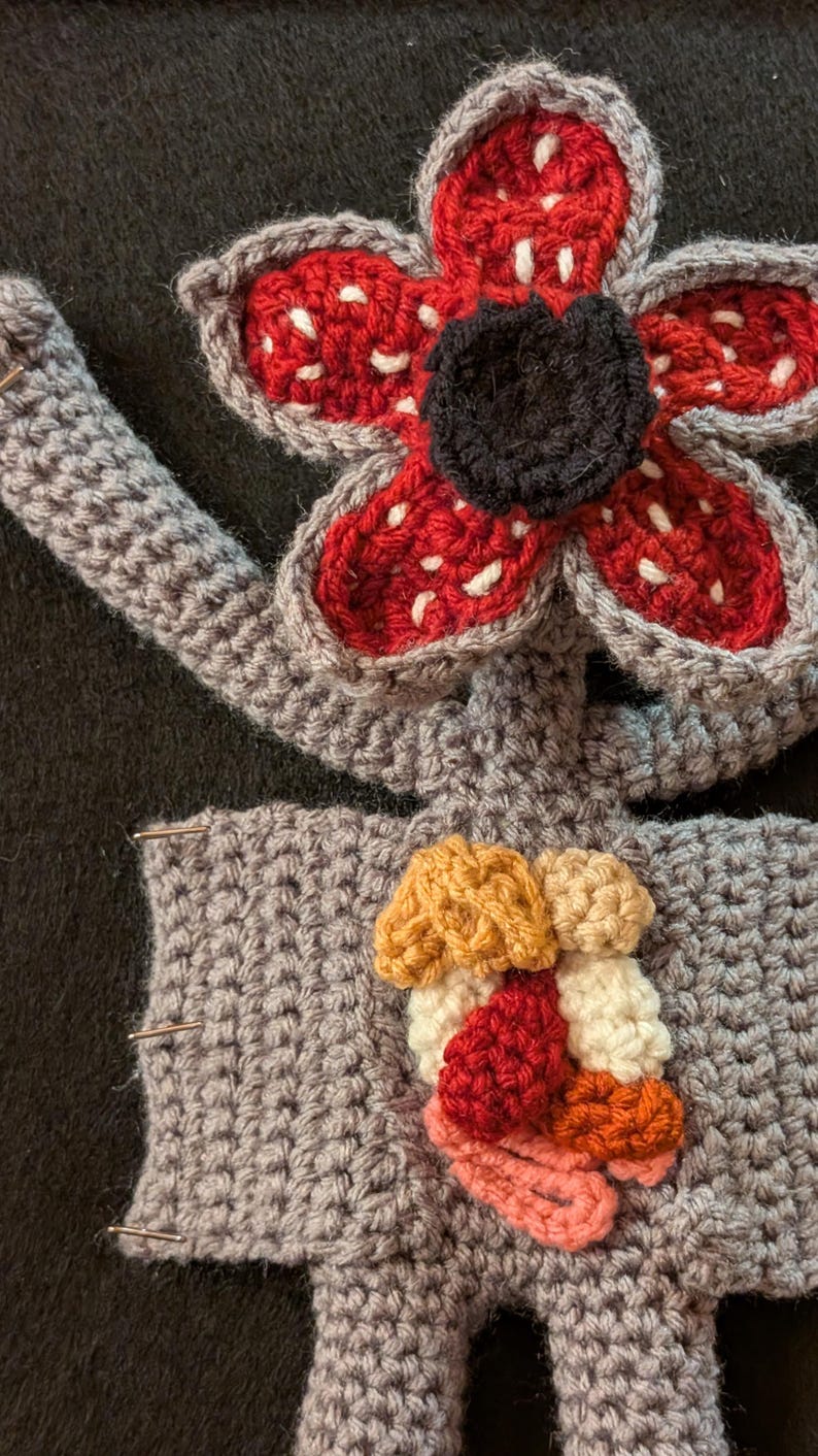 Crochet Dissection Pattern PDF - Upside Down - Hawkins - Demogorgon ...