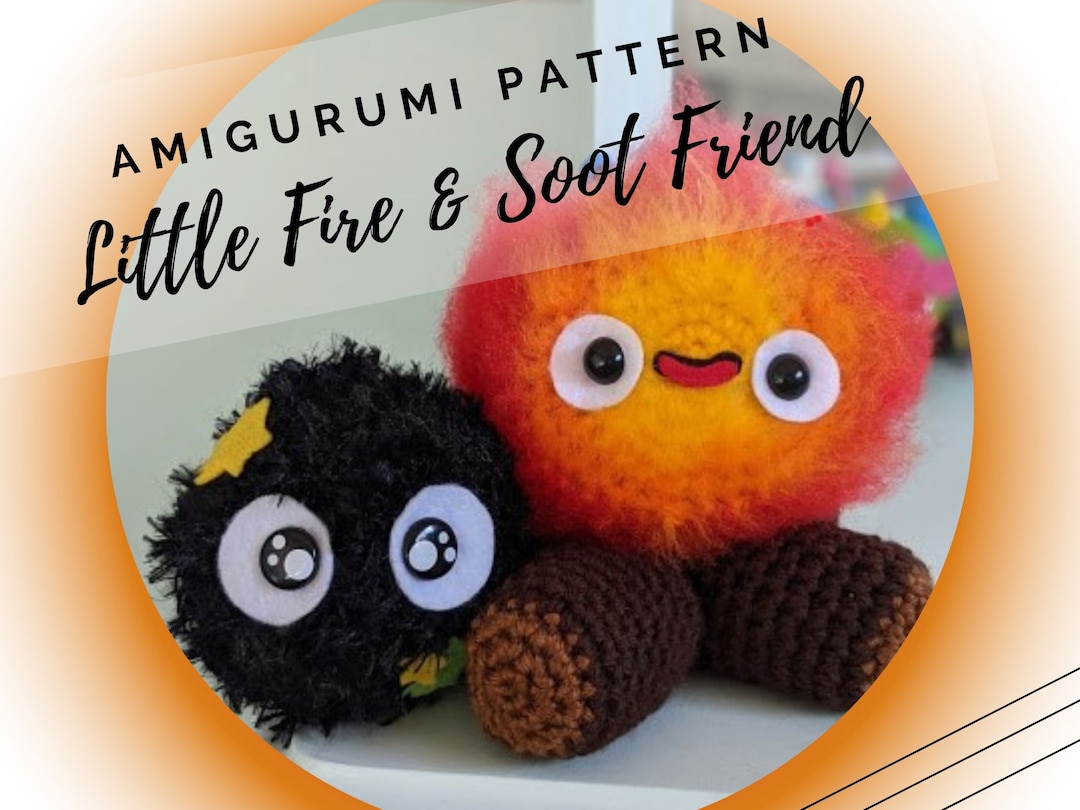 Kawaii Fire and Soot Friend Crochet Pattern PDF - Anime - Movie ...