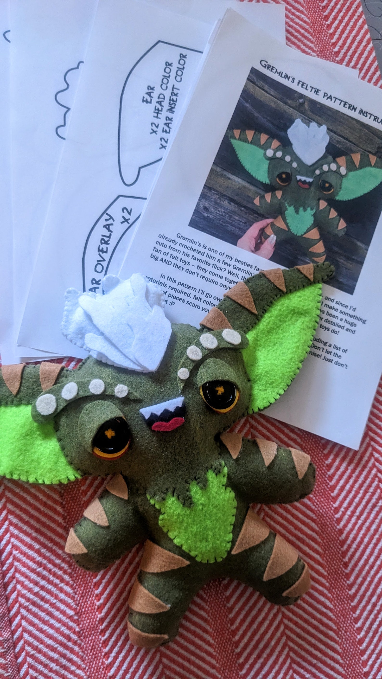 Horror Fan Felt Toy Pattern PDF - Instant Download - Horror Movie ...
