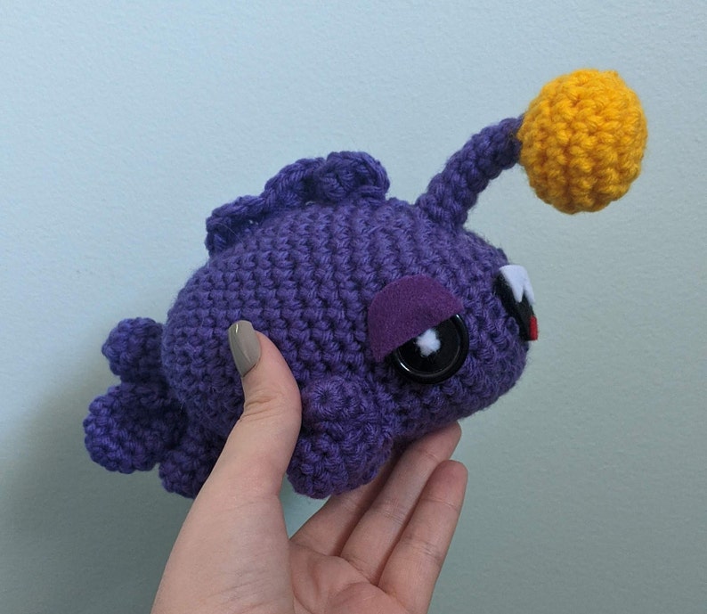 Anglerfish Amigurumi Pattern PDF Angler Fish Deep Sea - Etsy