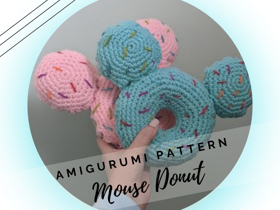 Mouse Donut Amigurumi Pattern PDF Mouse Shaped Food - Etsy