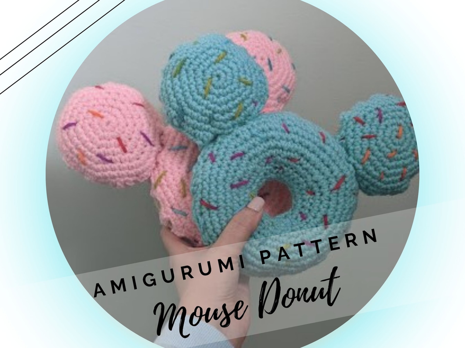 Mouse Donut Amigurumi Pattern PDF Mouse Shaped Food - Etsy