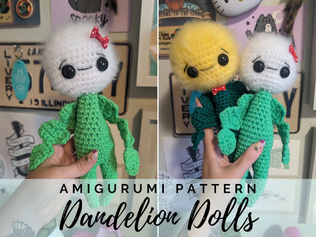 Dandelion Doll Amigurumi Pattern PDF - Cute Doll - Springtime - Wish ...