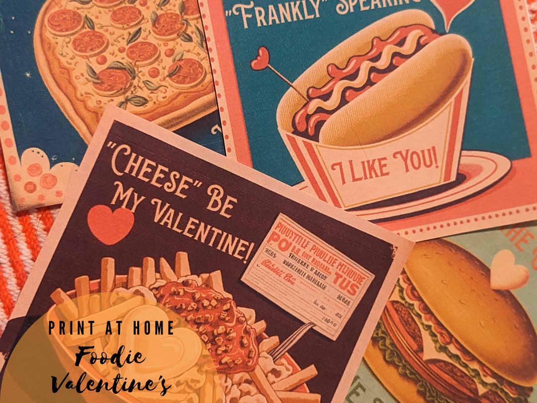 Print at Home - Vintage Inspired Junk Food Valentine's - 1950's ...