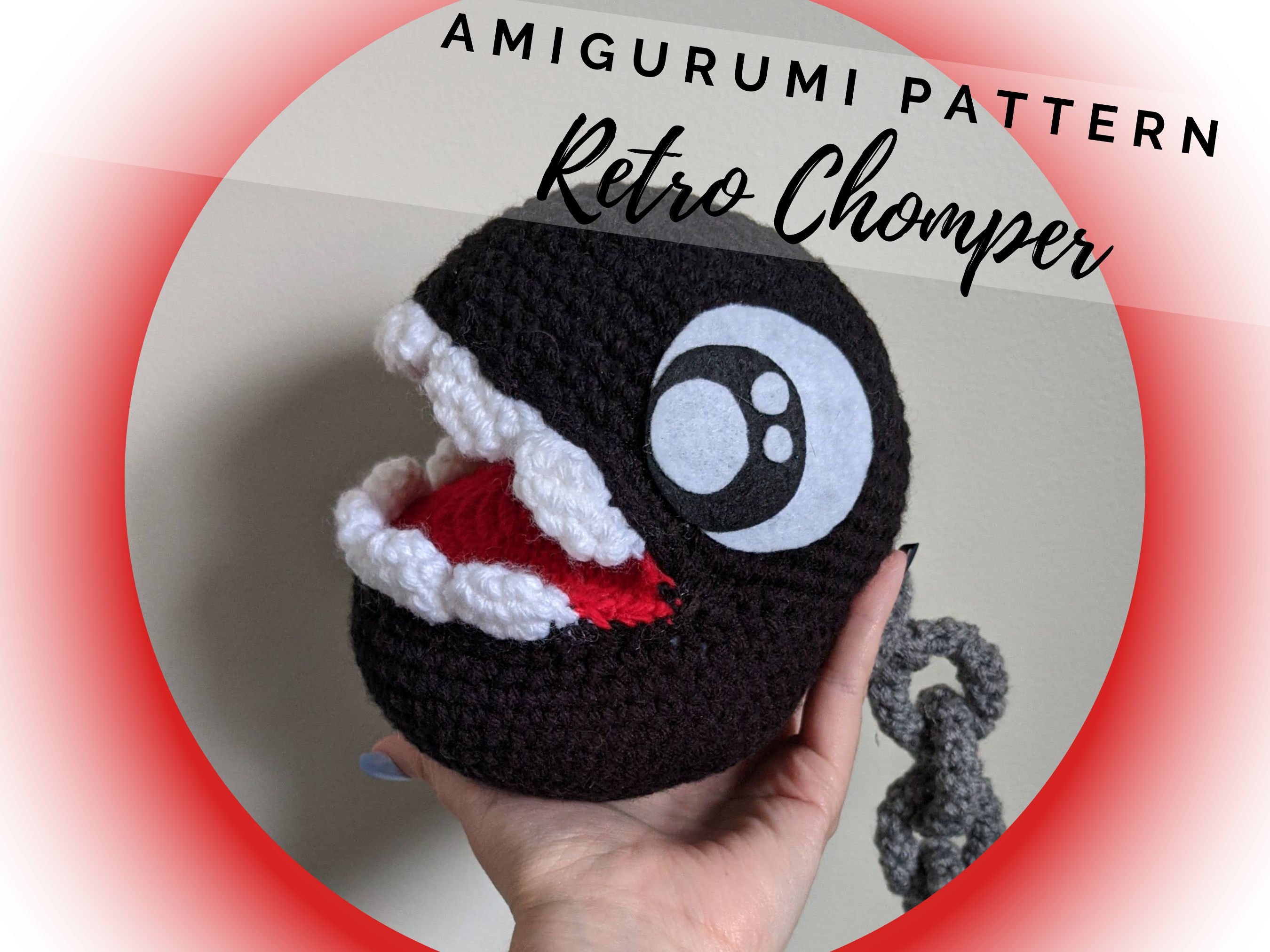Video Game Mario Chomper Amigurumi Pattern PDF Retro Video - Etsy Canada