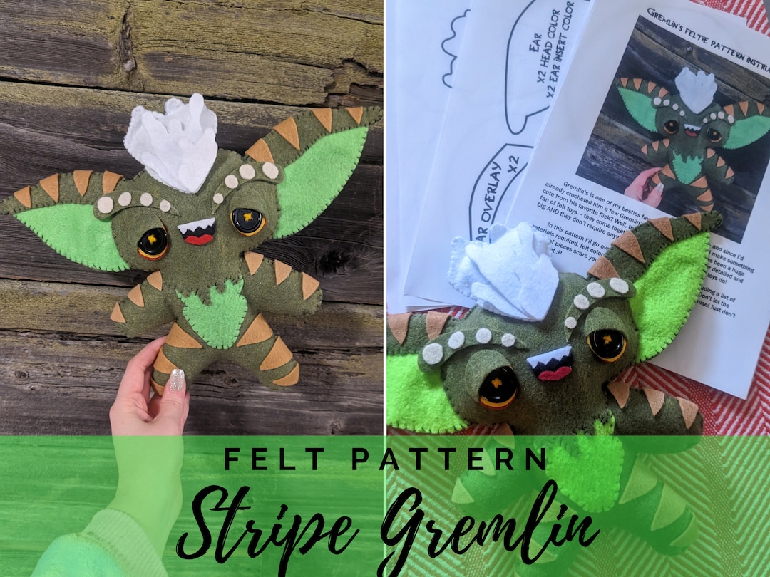 Horror Fan Felt Toy Pattern PDF - Instant Download - Horror Movie ...
