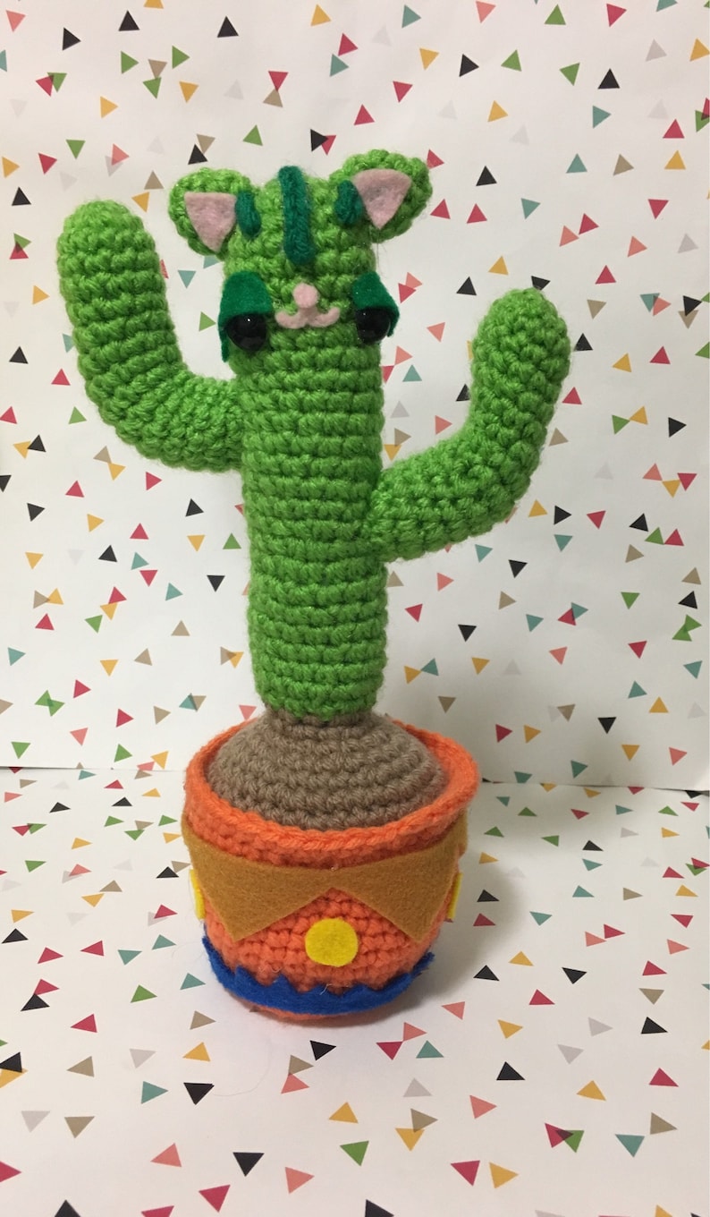 Kitty Cactus Pattern PDF Instant Download DIY Kitsch - Etsy