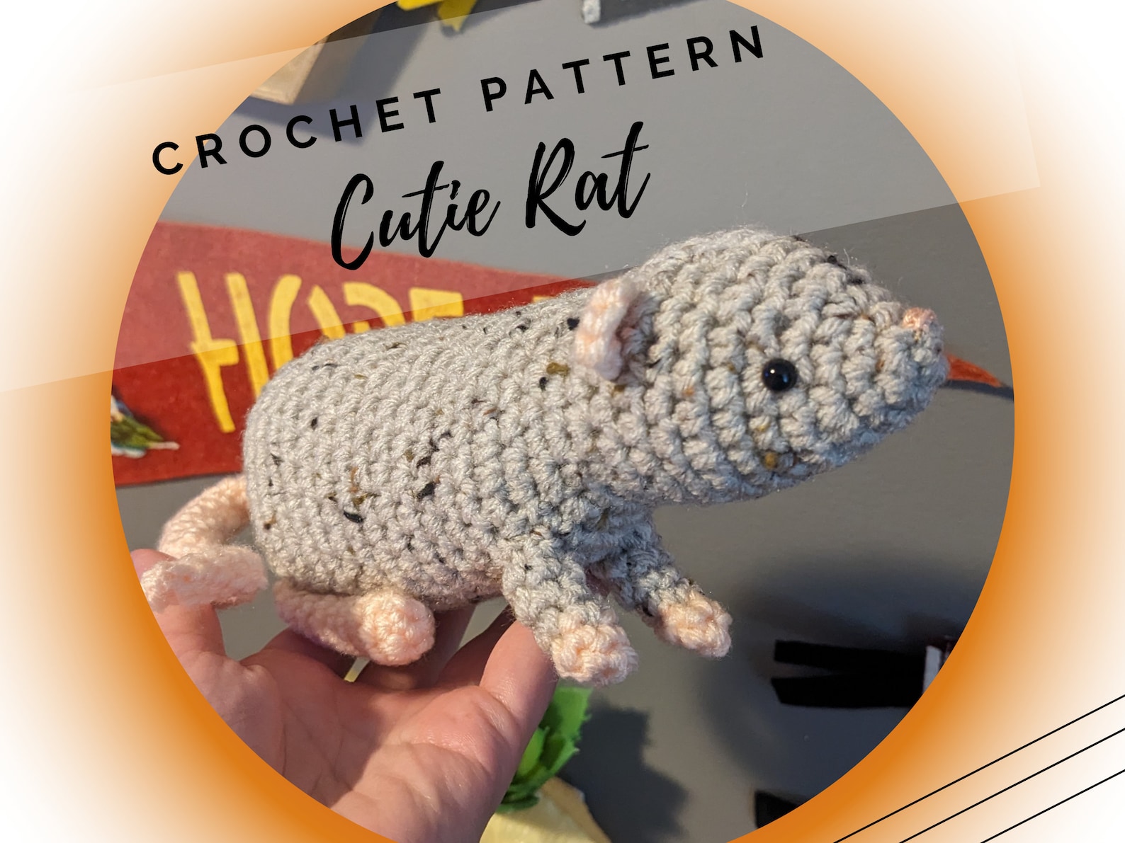 Rat Amigurumi Pattern PDF - Instant Download - Small Pet - Make-believe ...