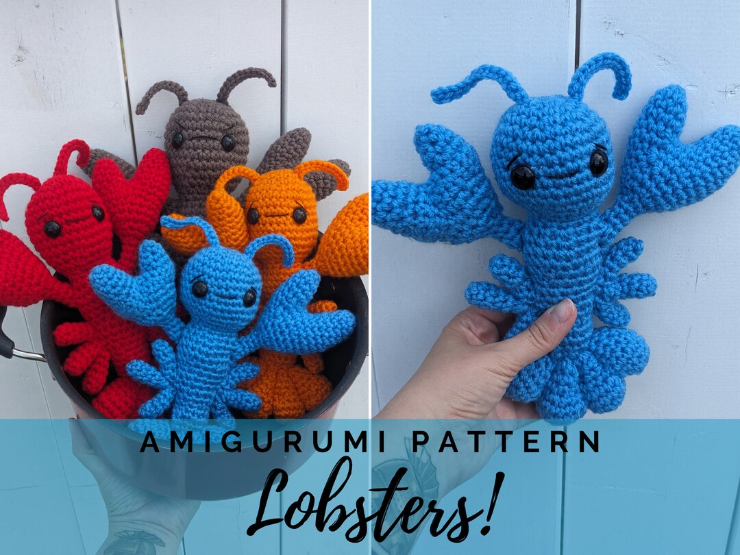 Lobster Amigurumi Crochet Pattern: Sea Creature Toy (PDF Pattern) - Etsy